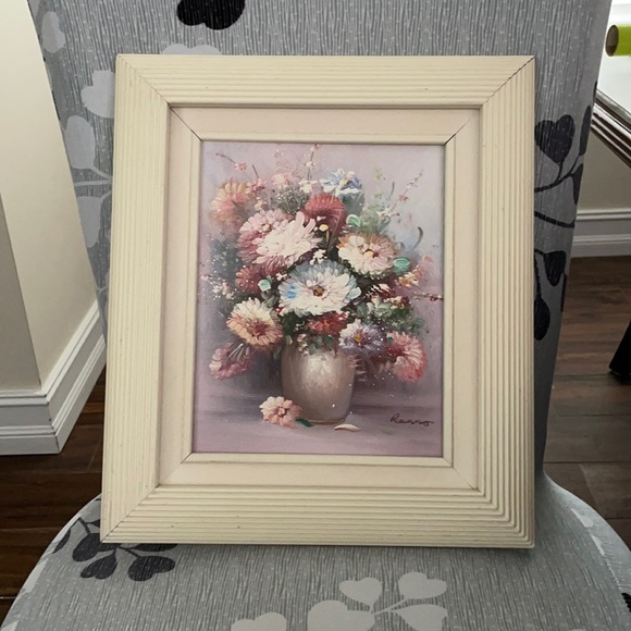 Art | Canvas Painting By Russo Floral Designframe Some Imperfections ...